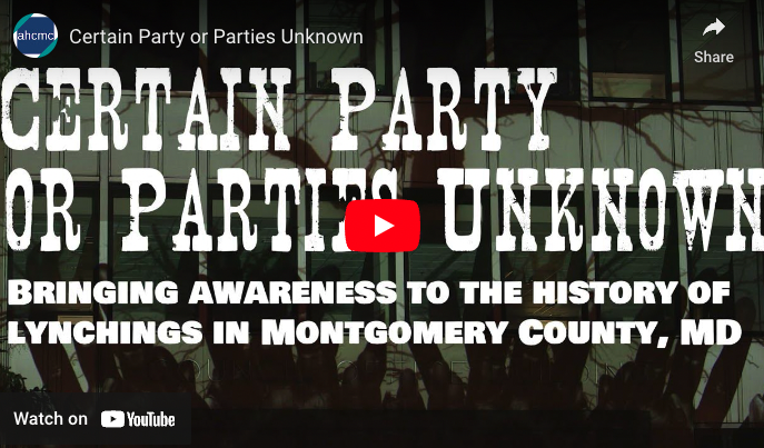 Certain Party or Parties Unknown Documentary Tours Montgomery County ...